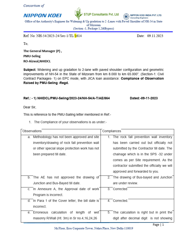 Compliance Letter Final | PDF