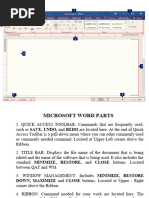 MS Word Components | PDF