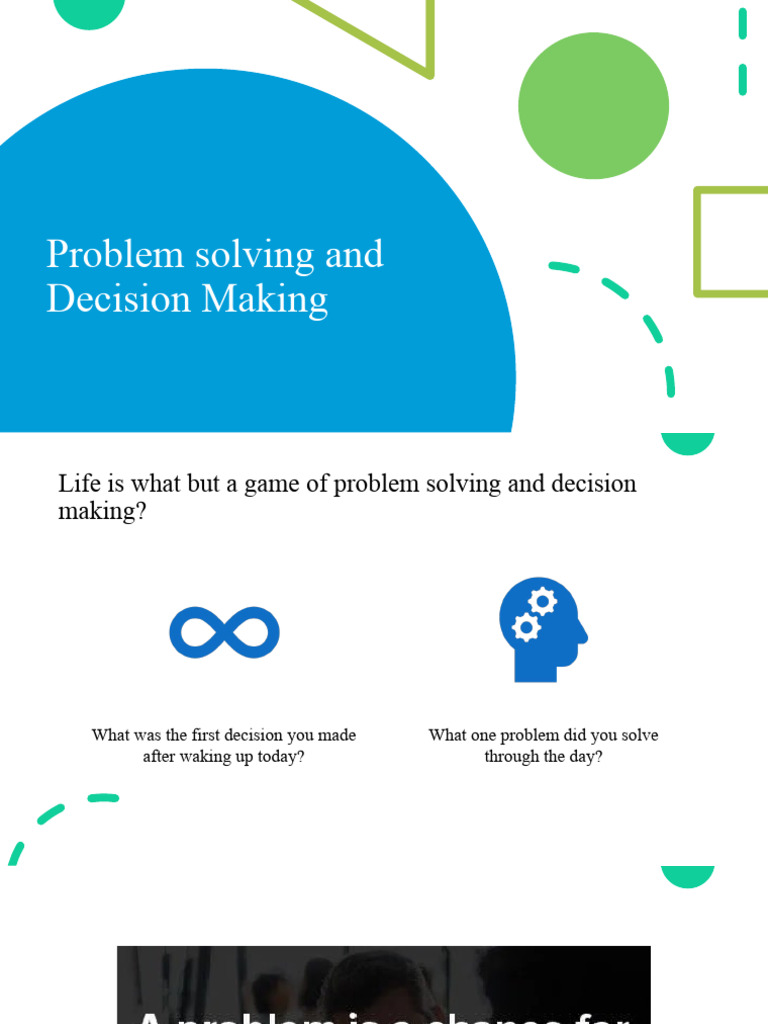 Problem Solving And Decision Making Pdf Decision Making Brainstorming 9703