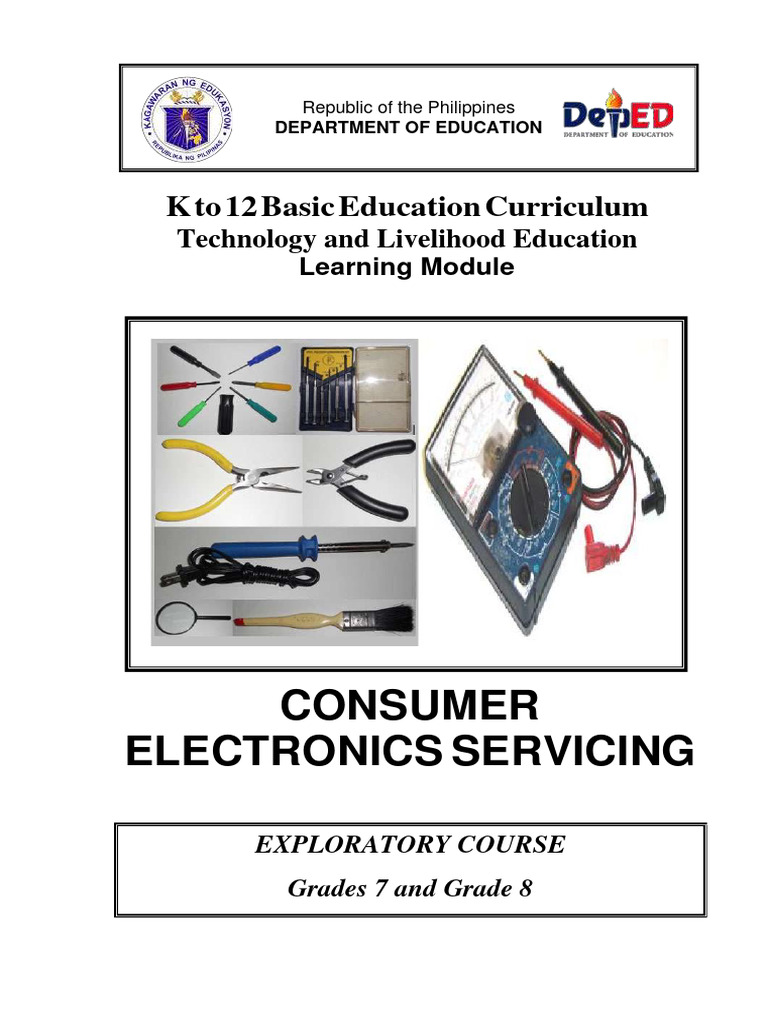 K To 12 Electronics Learning Module Student File | PDF | Resistor | Printed Circuit Board
