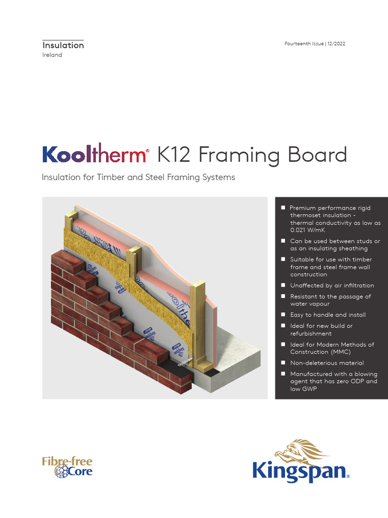 Kingspan Kooltherm k12 Brochure en Ie | PDF | Framing (Construction ...