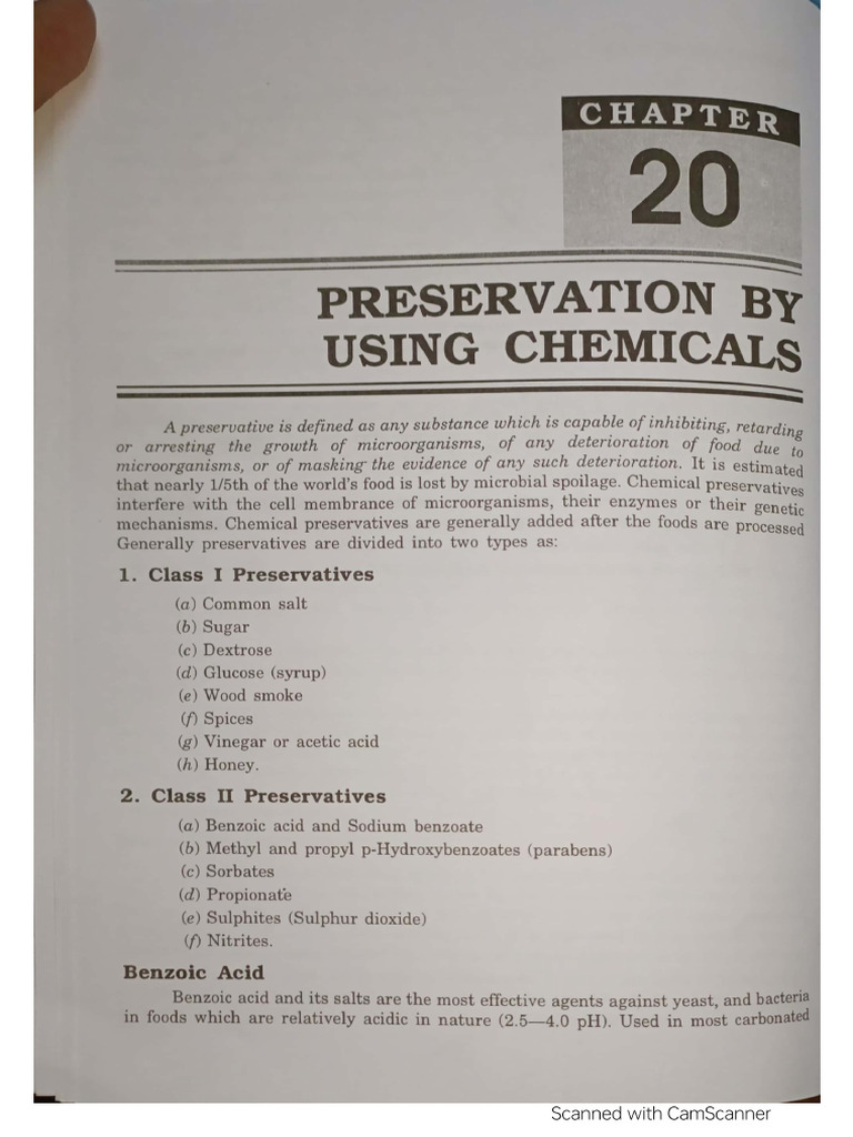 Preservation by Preservatives | PDF
