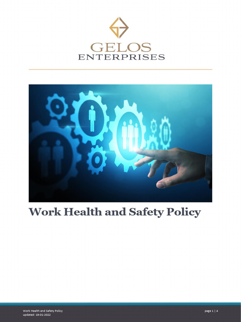 GE - Work Health and Safety Policy | PDF | Occupational Safety And ...