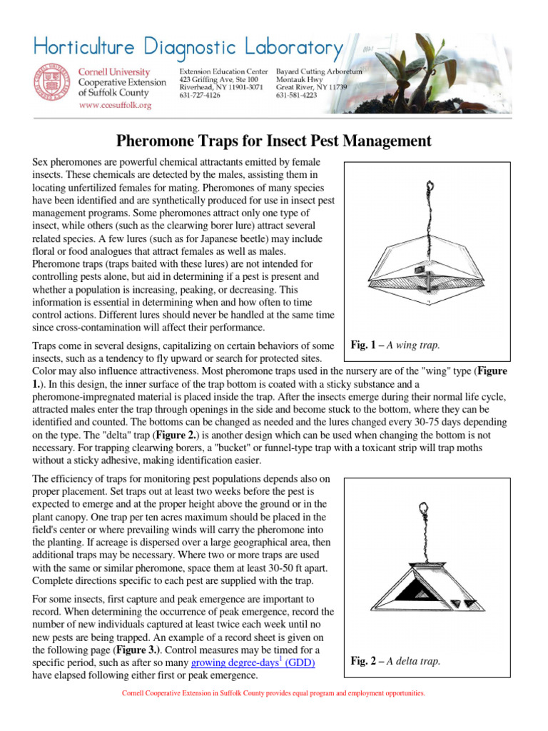 05 Pheromone Traps For Insect Pest Management | PDF