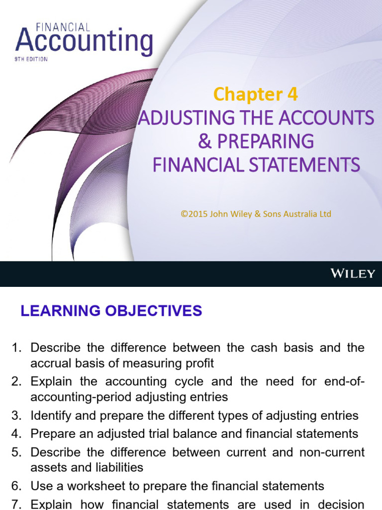 Topic 4 - Adjusting The Accounts and Preparing Financial Statements (STU) | Download Free PDF ...