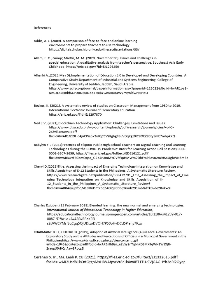 Educational Technology Research References | PDF | Educational ...