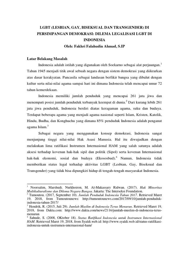 LGBT Lesbian Gay Biseksual Dan Transgend | PDF