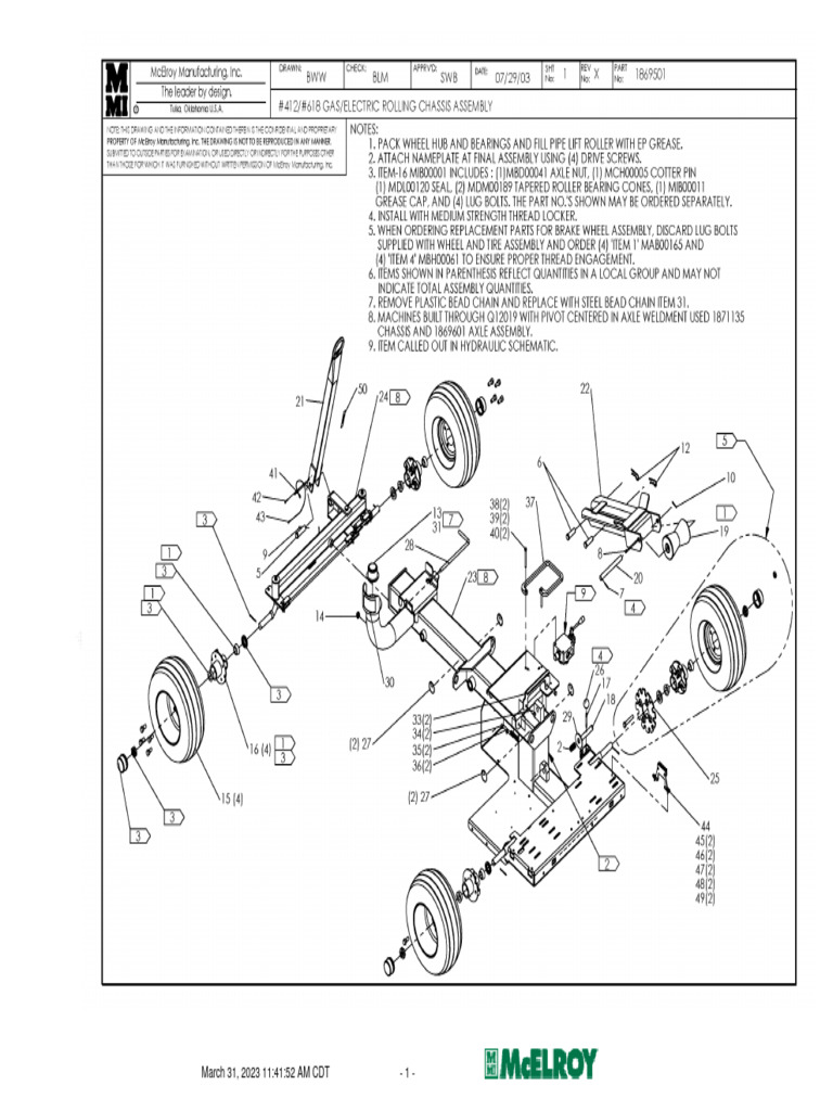 Drawing 1680280914304 Chassis | PDF | Equipment | Transport