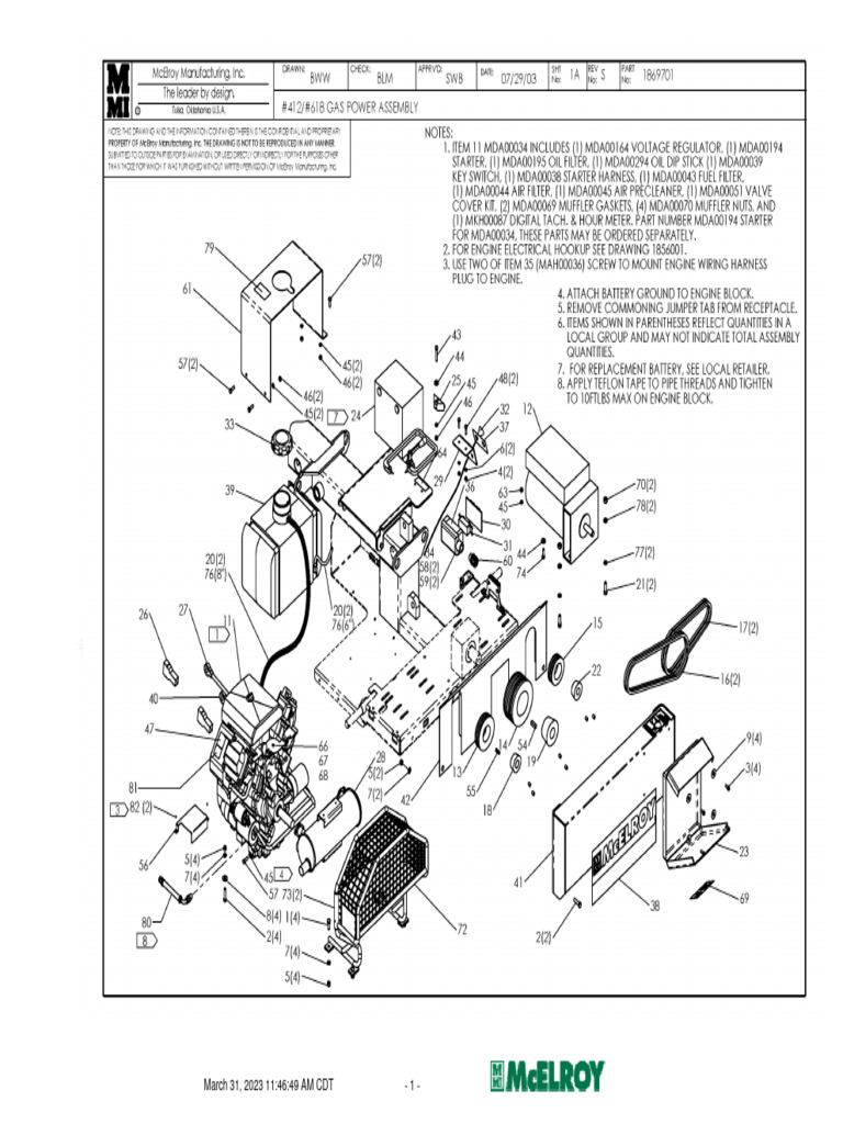 Drawing - 1680281211063 - Power Assy | PDF | Manufactured Goods