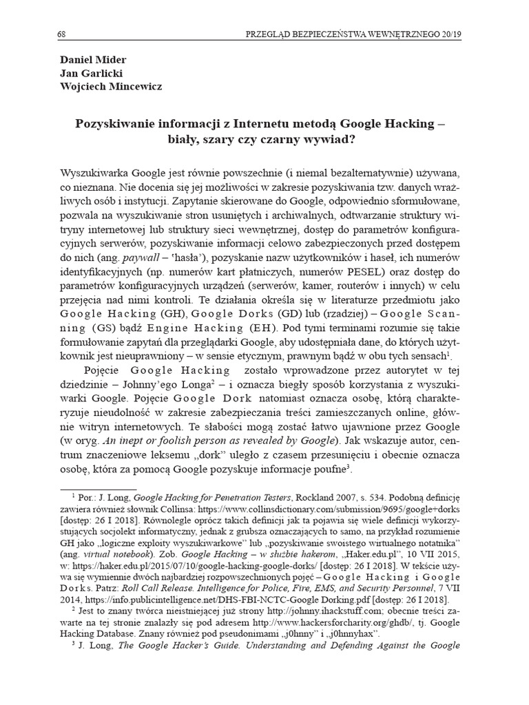 Mider Garlicki Mincewicz - PL 1 | PDF