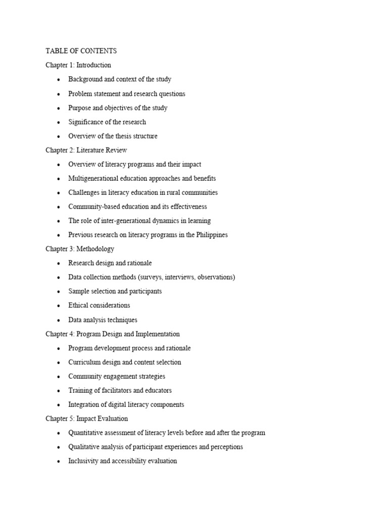 Bridging The Gap Literacy Program Capstone | PDF | Literacy | Learning