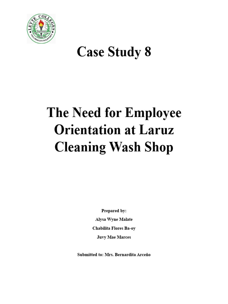 Case Study 8 Malate. Ba-Oy, Marces | PDF | Needs Assessment | Business