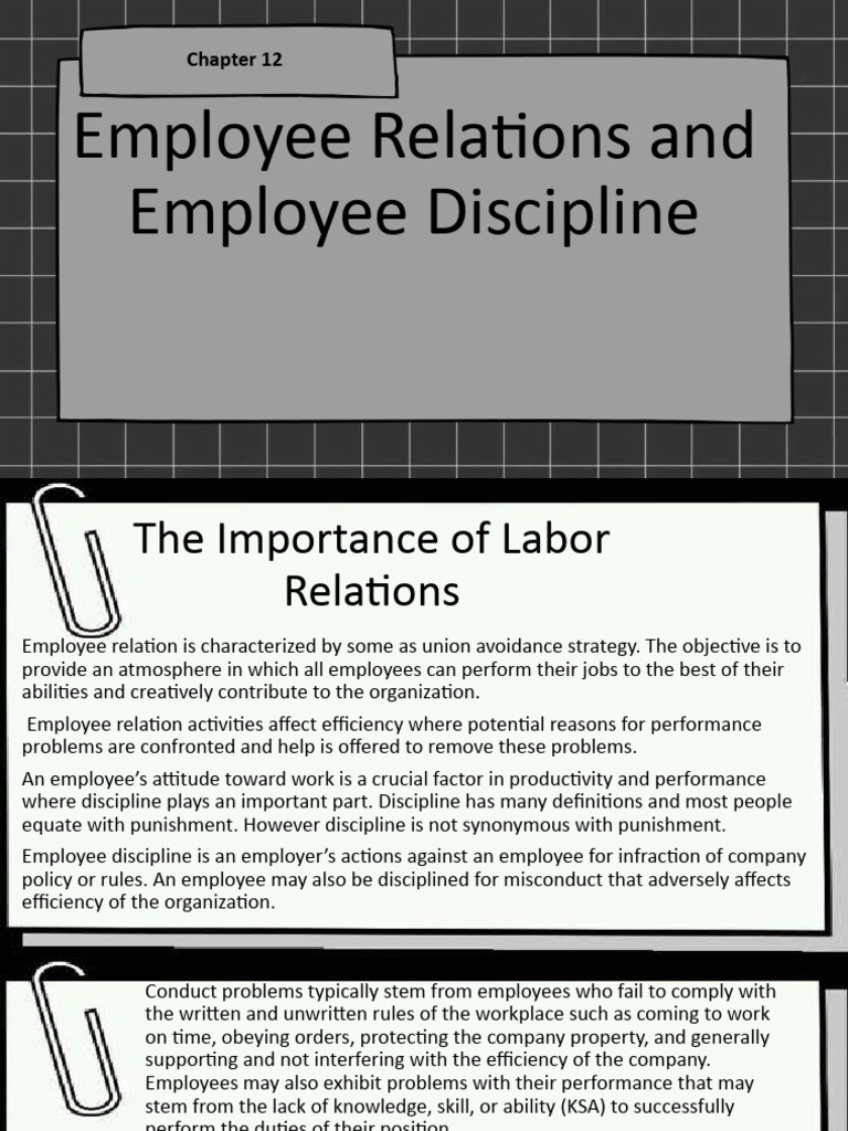 Workplace Discipline and Employee Conduct | PDF | Disciplines | Employment