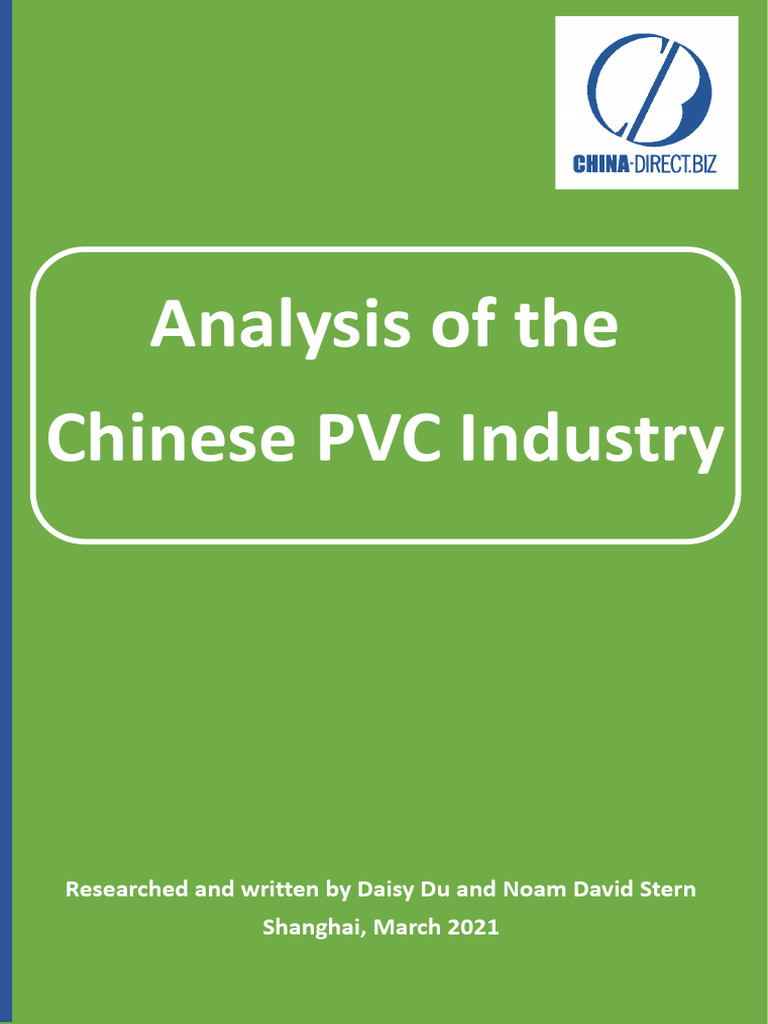 Analysis of The Chinese PVC Industry | PDF | Municipal Solid Waste | Waste