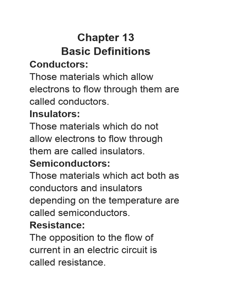 Chapter 13 | PDF | Fuse (Electrical) | Electrical Conductor