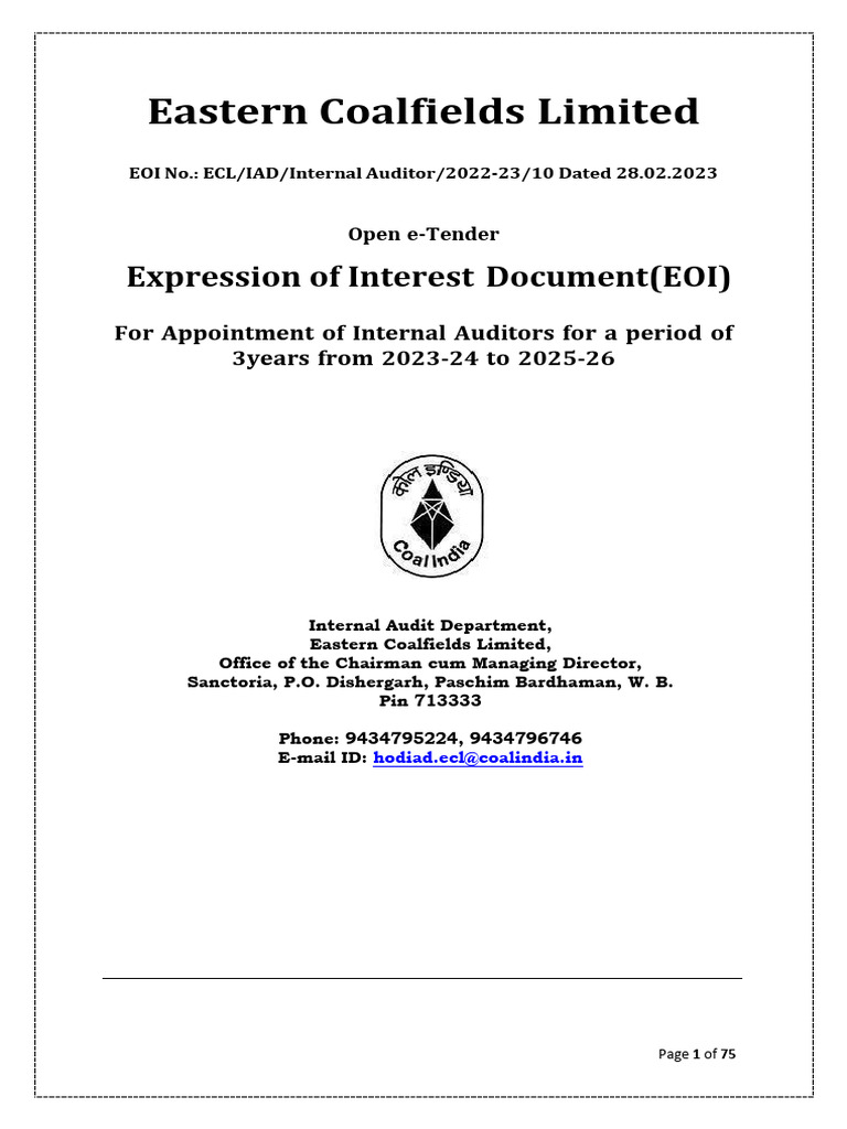 Eastern Coalfields 2303 23 | PDF | Cheque | Banks