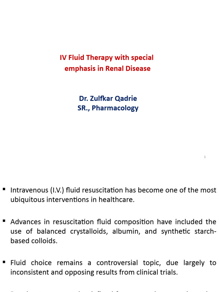 IV Fluid | PDF | Health Sciences | Clinical Medicine