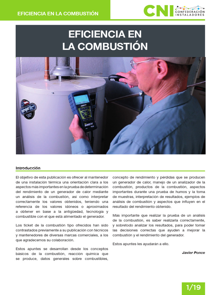 Cni Eficiencia de La Combustion | PDF | Combustión | Chimenea Cni Eficiencia de La Combustion | PDF | Combustión | Chimenea