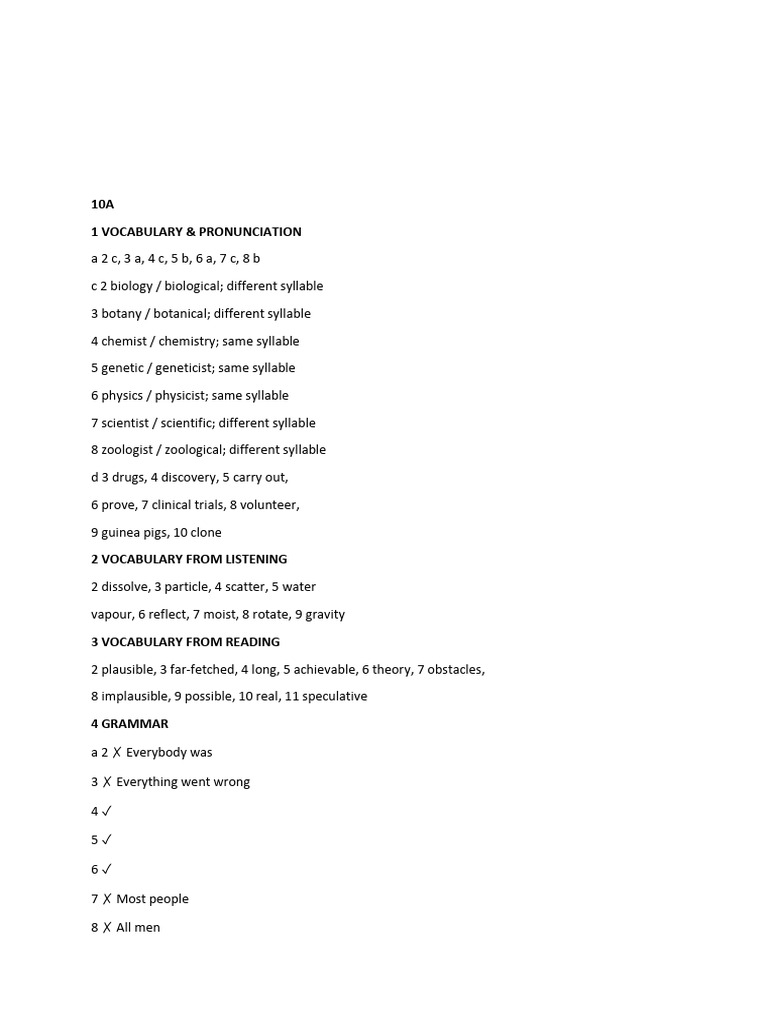 Unit 10 Upper Intermediate | PDF