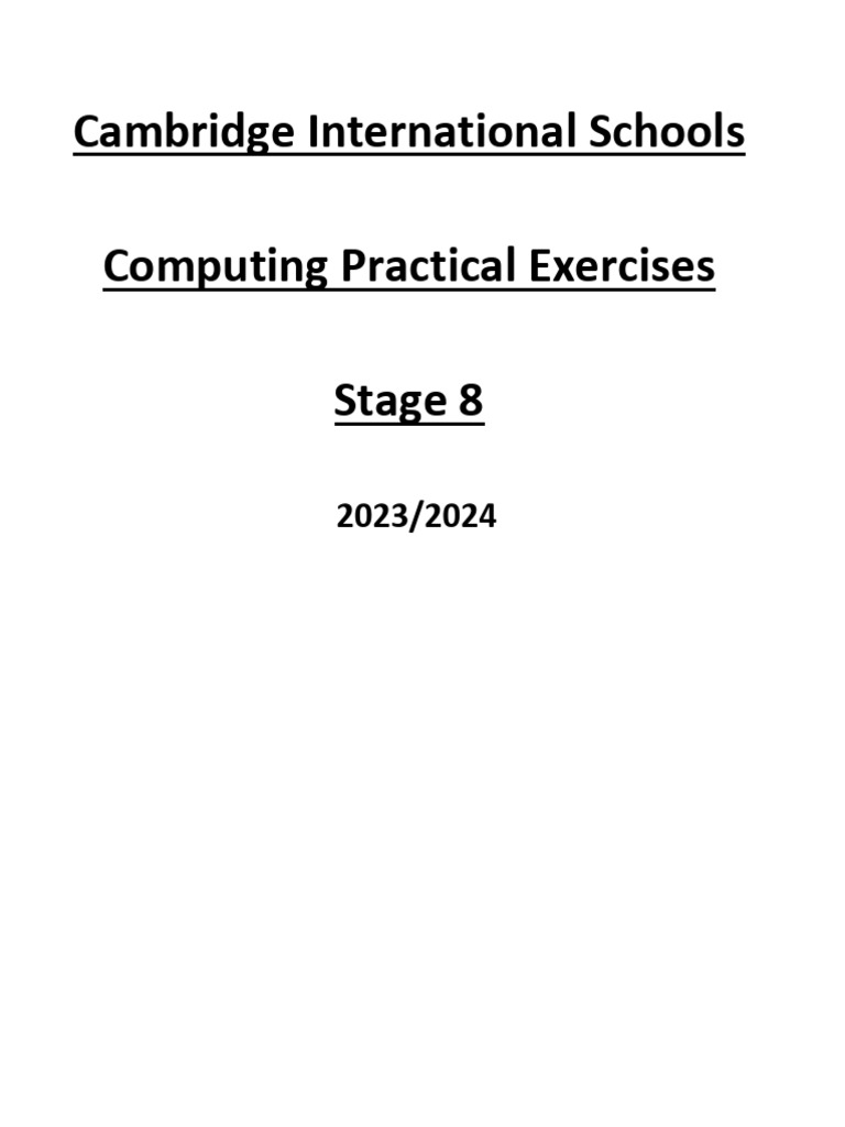 Grade 8 Practical Exercies | PDF | Microsoft Word | Physics