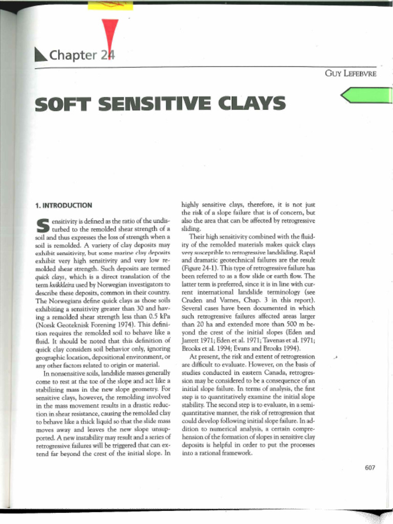 Soft Sensitive Clays | PDF