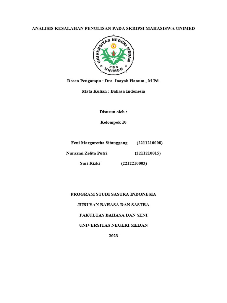 Analisis Skripsi Kel 10 | PDF