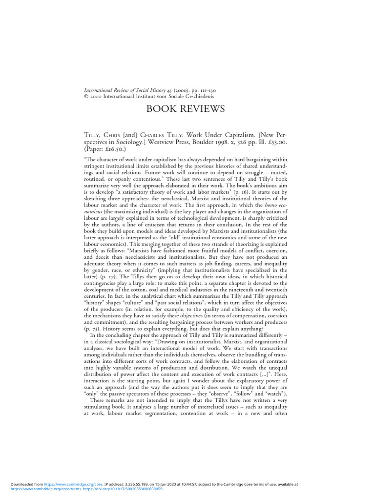 SIMONTON DEBORAH A History of European W | PDF | Economics | Labour ...