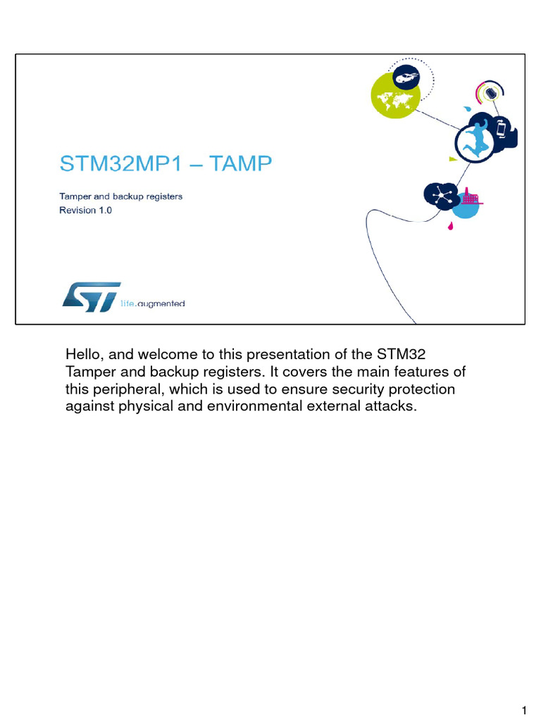 STM32MP1 Security Tamper - TAMP | PDF | Power Supply | Electronic Circuits