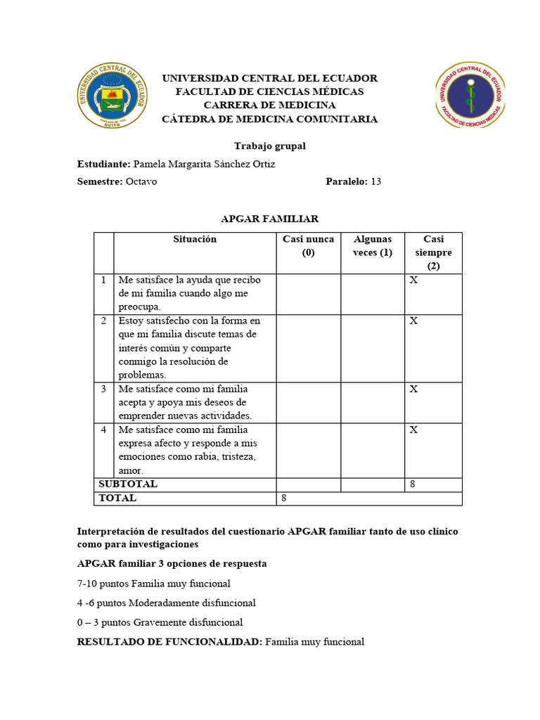 Apgar Familiar | PDF