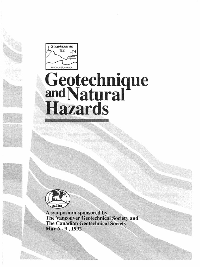 GeoHazards 92 - Vol 1 - Geotechnique and Natural Hazards | PDF ...