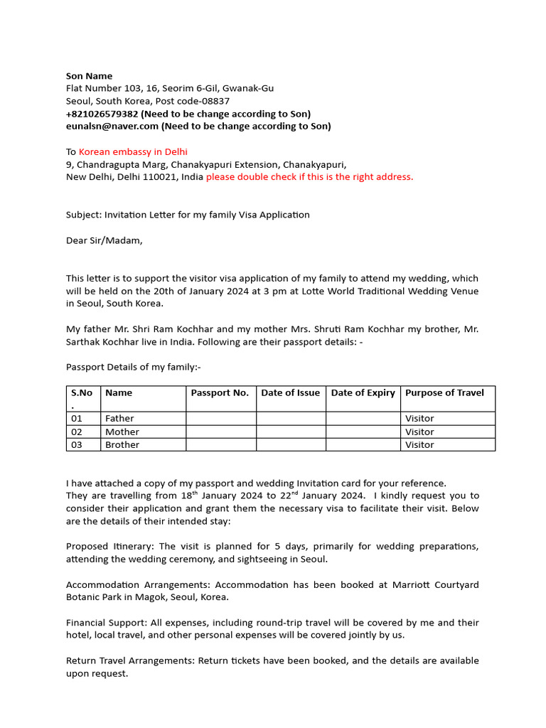 Invitation Letter Draft | PDF