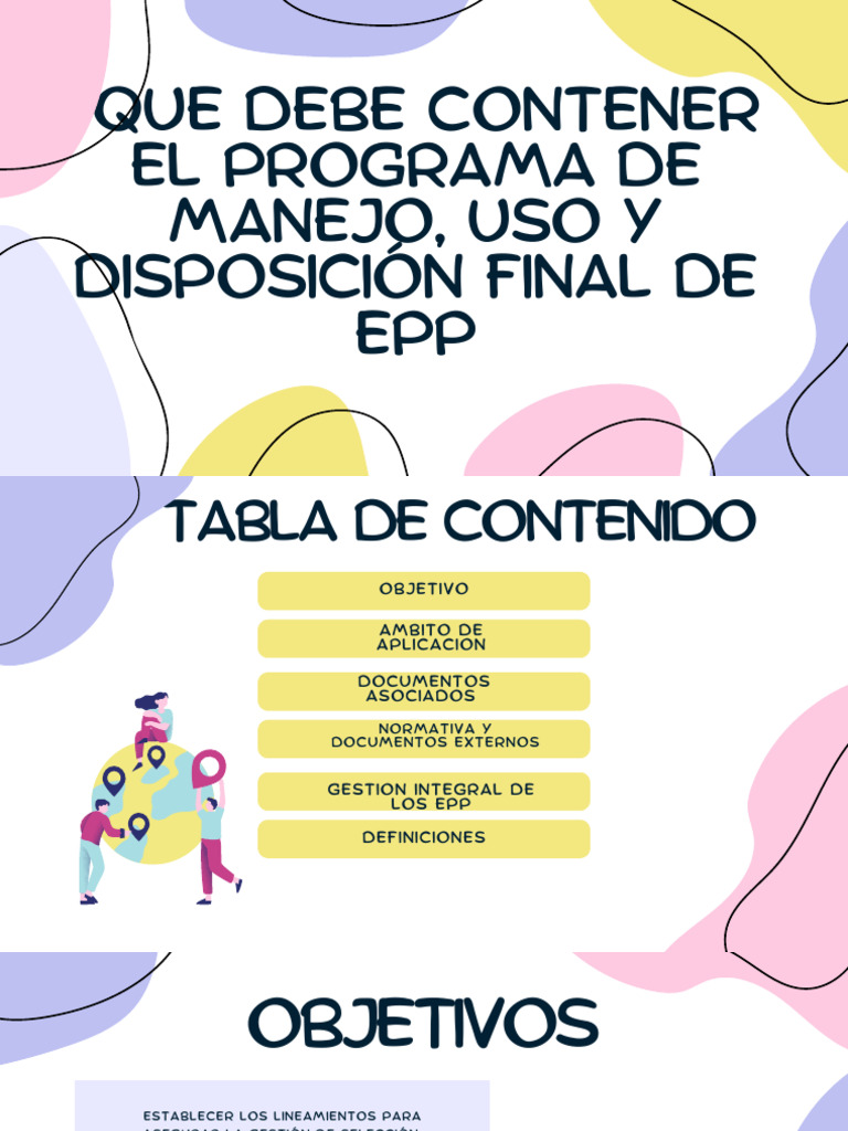 Que Debe Contener El Programa de Manejo, Uso y Disposición Final de Epp | PDF