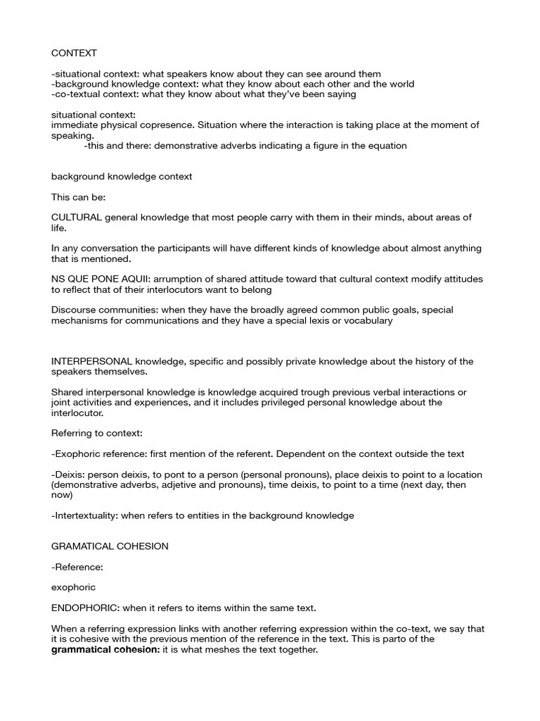 Context o | PDF | Noun | Knowledge