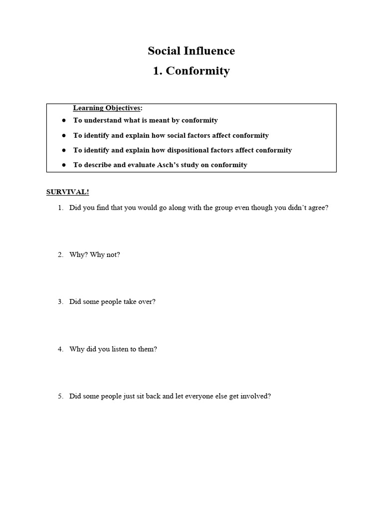Conformity | PDF | Conformity | Experiment