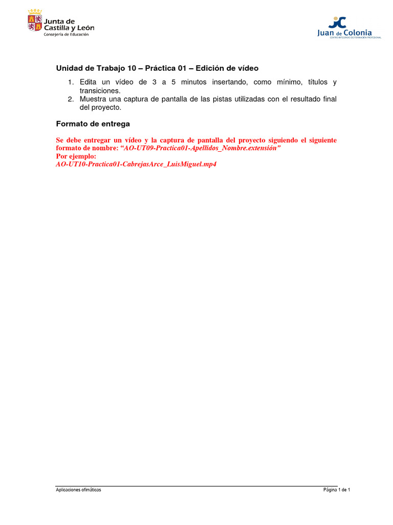 AO Práctica01 EdicionVideo | PDF