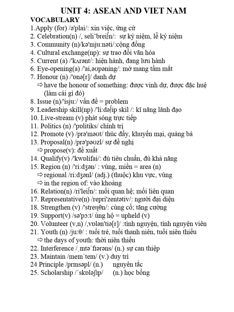 T V NG NG Pháp Unit 4 | PDF