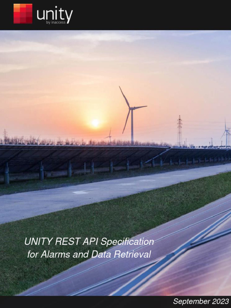 UNITY REST API Specification For Alarms & Data Retrieval | PDF | Http Cookie | Json
