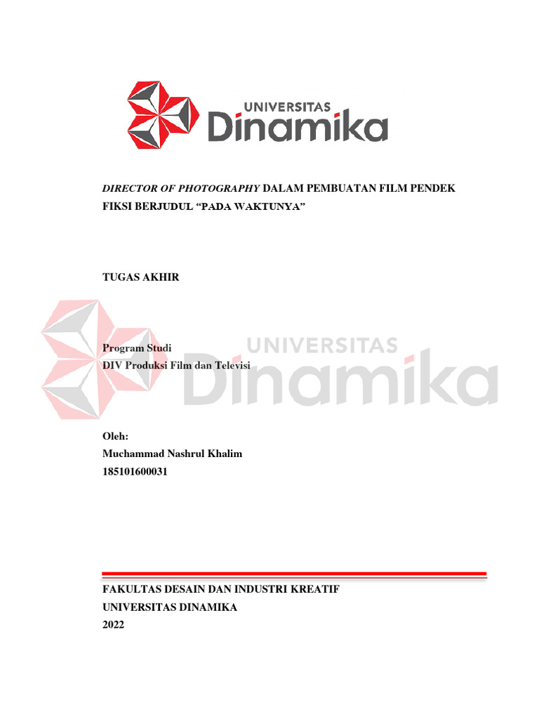 2022 - Universitas Dinamika | PDF