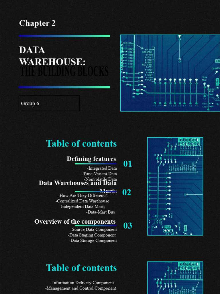CHAPTER 2 - Group 6 - Data Warehouse - The Building Blocks | PDF | Data Warehouse | Data