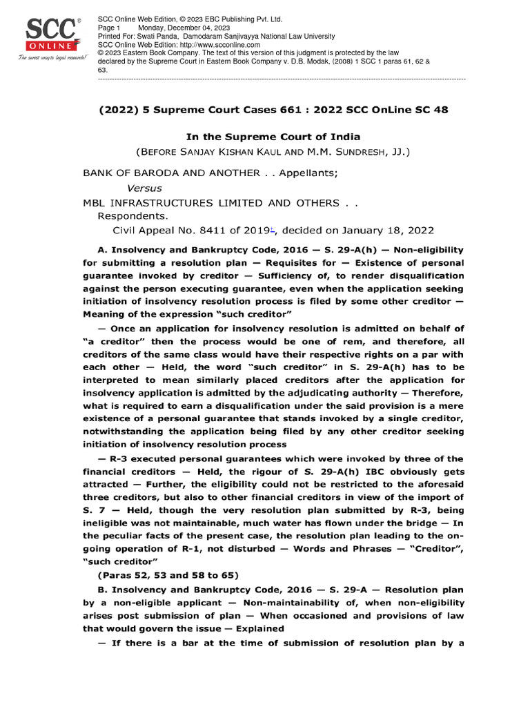 (2022) 5 SCC 661 | PDF