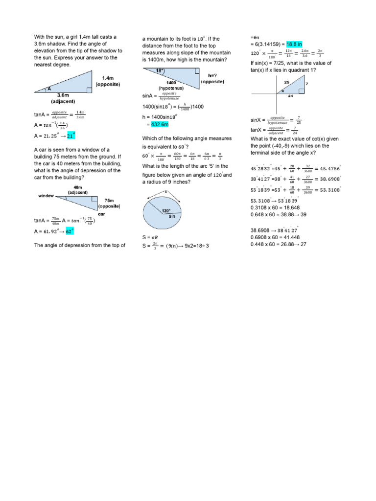 Trigonometry Pdf Geometric Measurement Euclidean Geometry