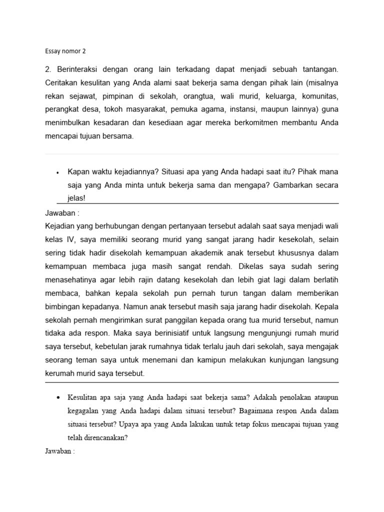 Essay CGP | PDF | Kesehatan Holistik