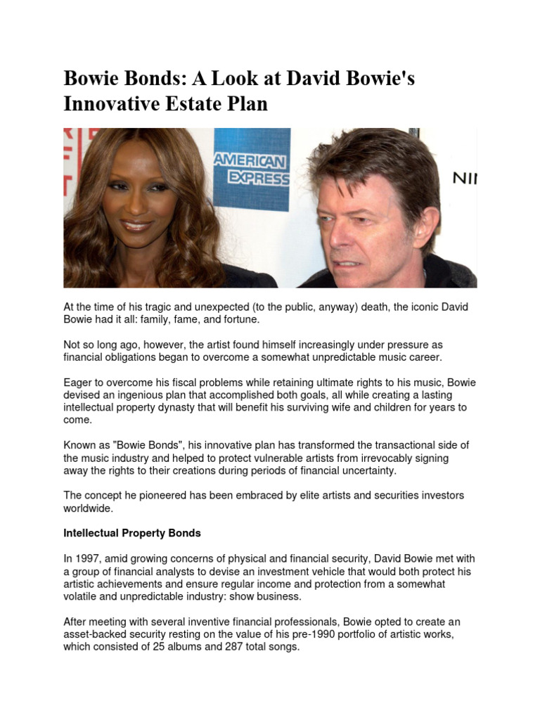 Bowie Bonds | PDF | Bonds (Finance) | Economies