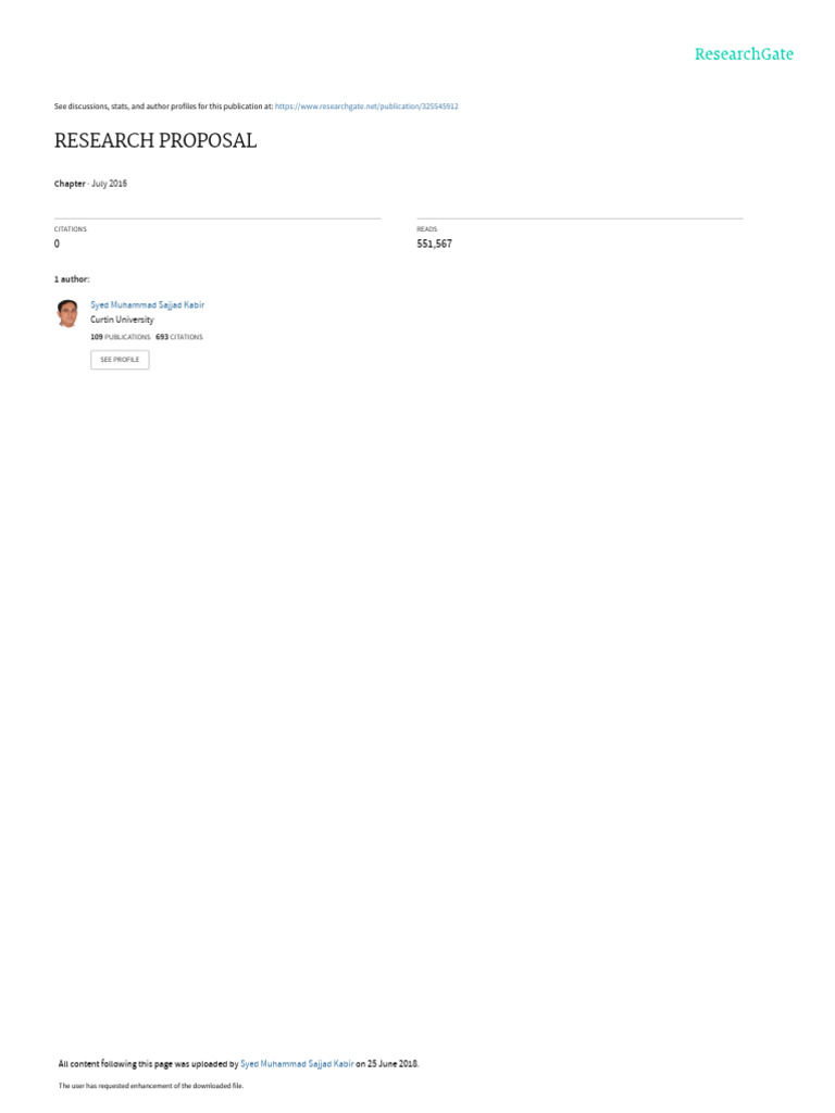 Research Proposal | Download Free PDF | Methodology | Sampling (Statistics)