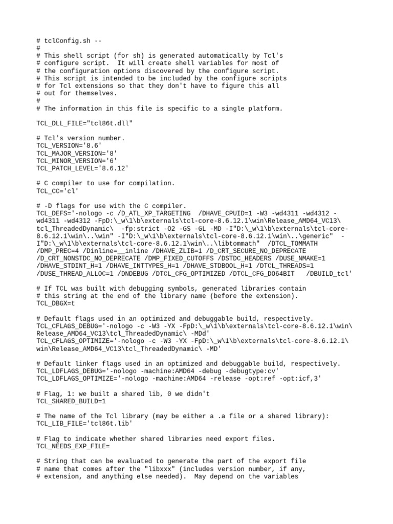 TCL Contxtfig | PDF | Library (Computing) | Software Engineering