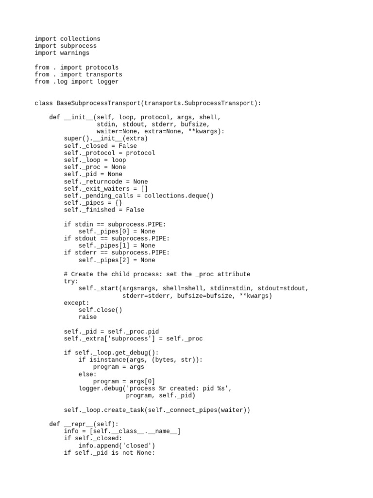 Bpyase Subprocess | PDF | Concurrent Computing | Software Development