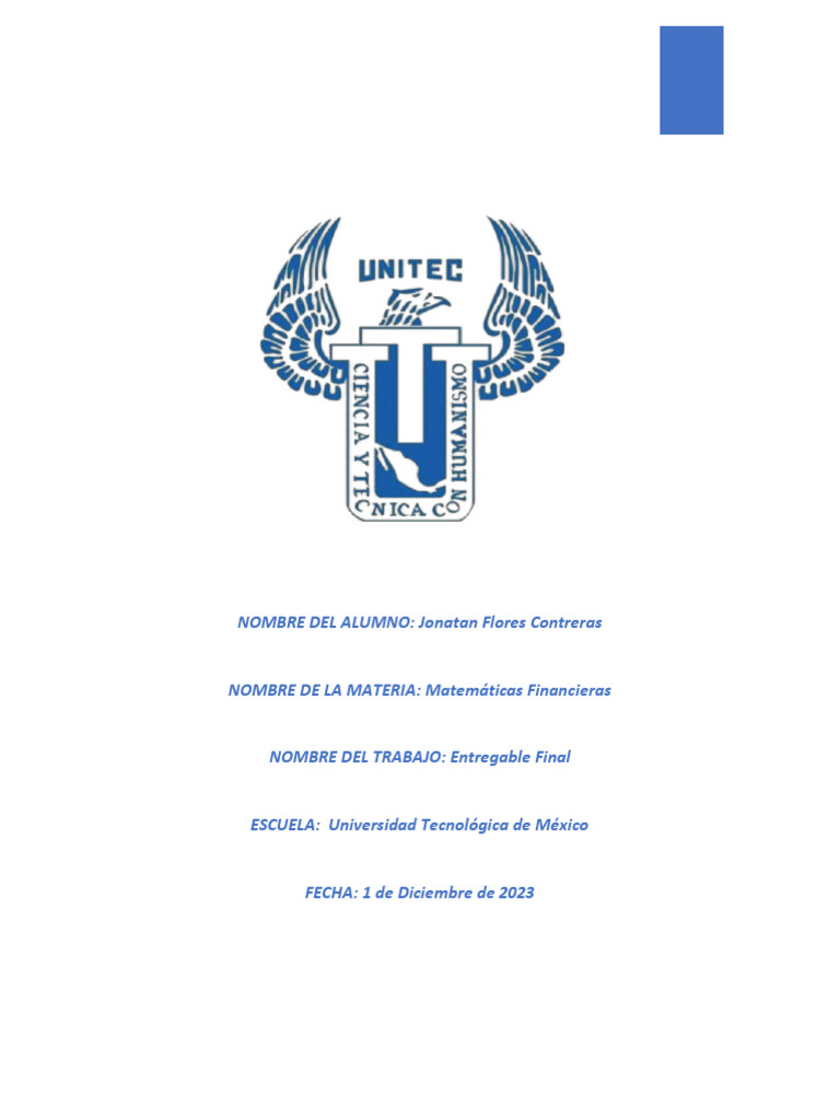 Caratula Unitec | PDF | Crédito | Finanzas y dinero