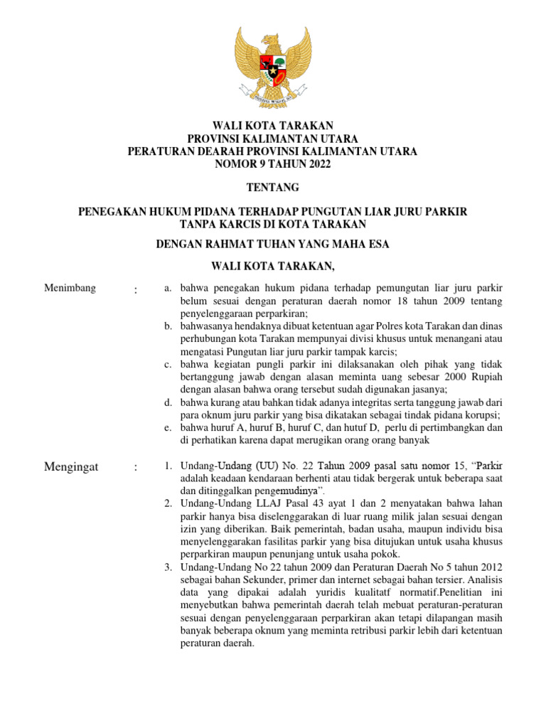 Contoh Perda 2022 3 | PDF
