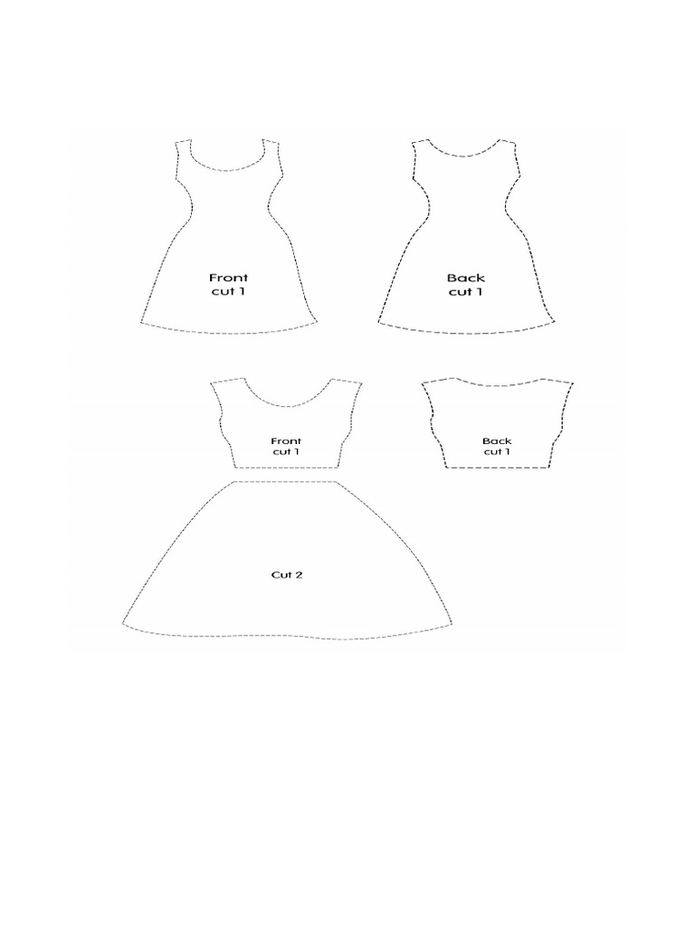 Free Printable Barbie Doll Clothes Patterns - 409341.jpg | PDF
