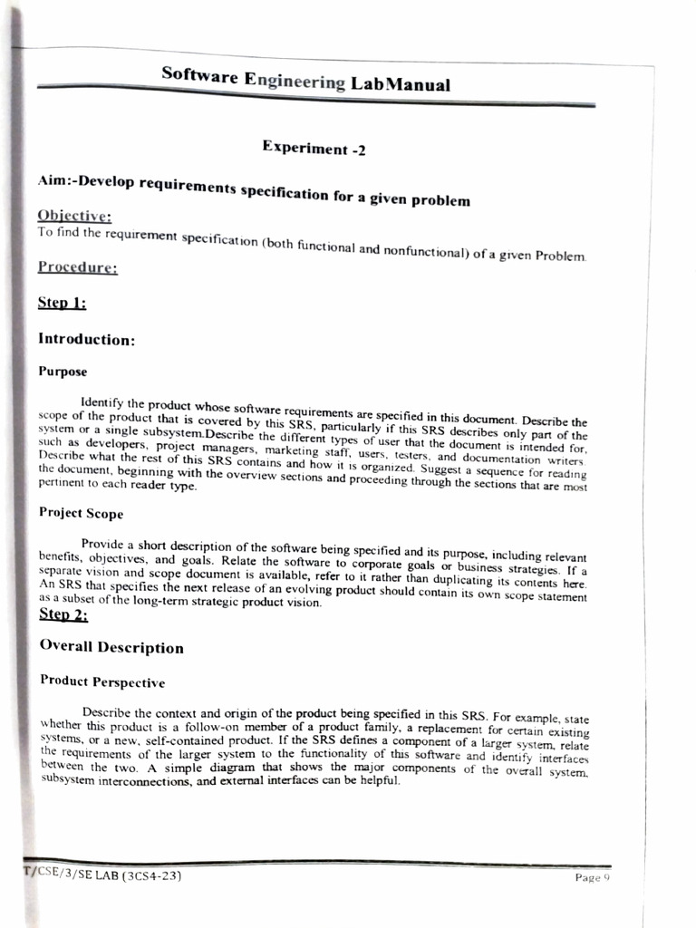 SE Lab Exp 2 | PDF | Software Development Process | Operating System